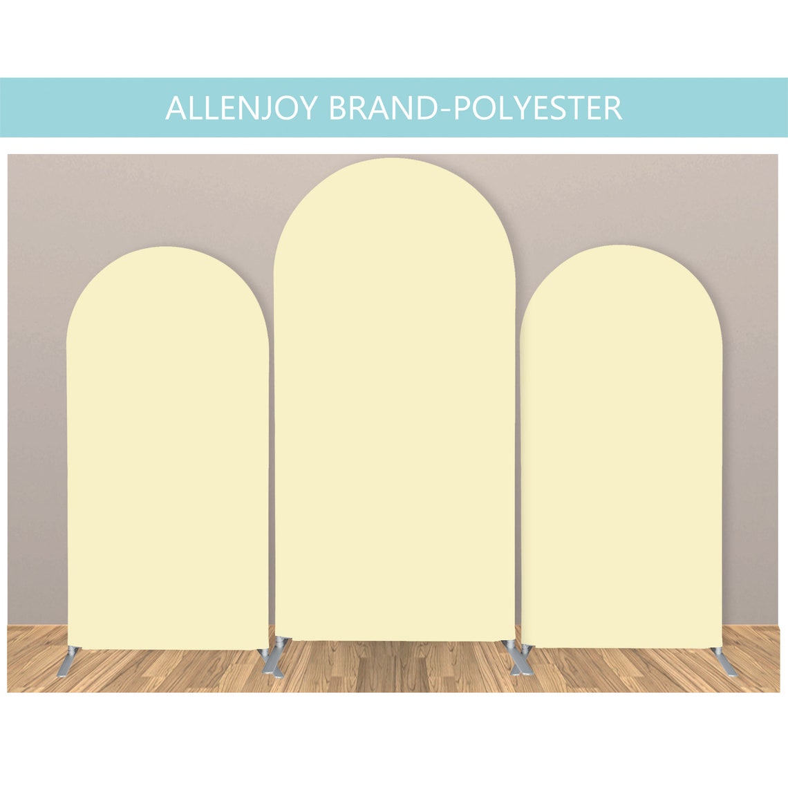 Light Yellow Arch Backdrop Cover,personalized Solid Color Arch Covers ...