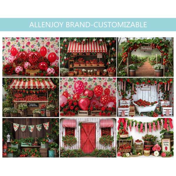 Strawberry Shortcake Backdrop - Etsy