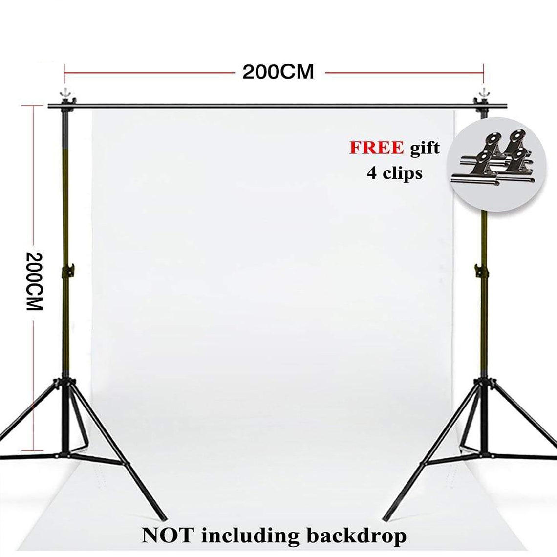 2x2m/6.56.5ft Backdrop Stand Kit Background Support System | Etsy