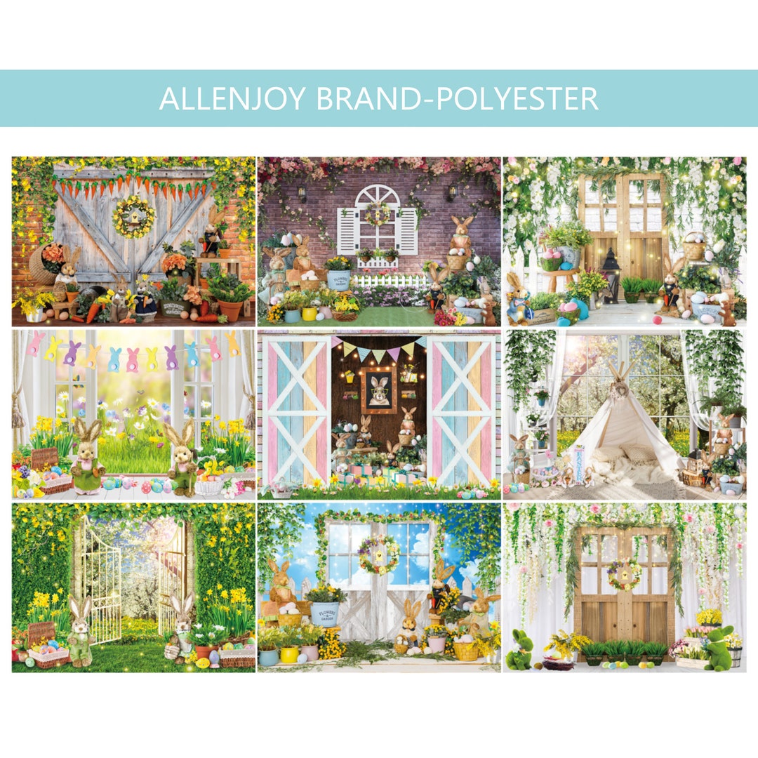 Easter Backdrop,spring Easter Farm Barn Photography Backdrop,easter ...