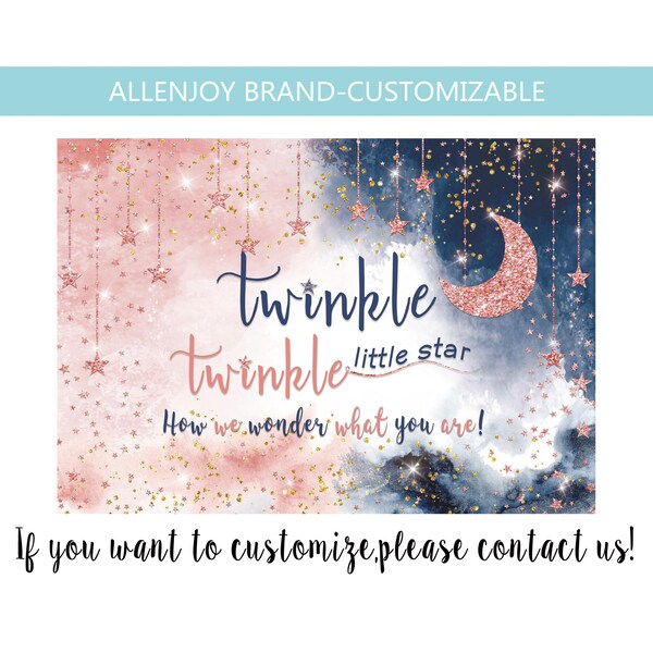 Twinkle Twinkle Little Star Backdrop - Etsy