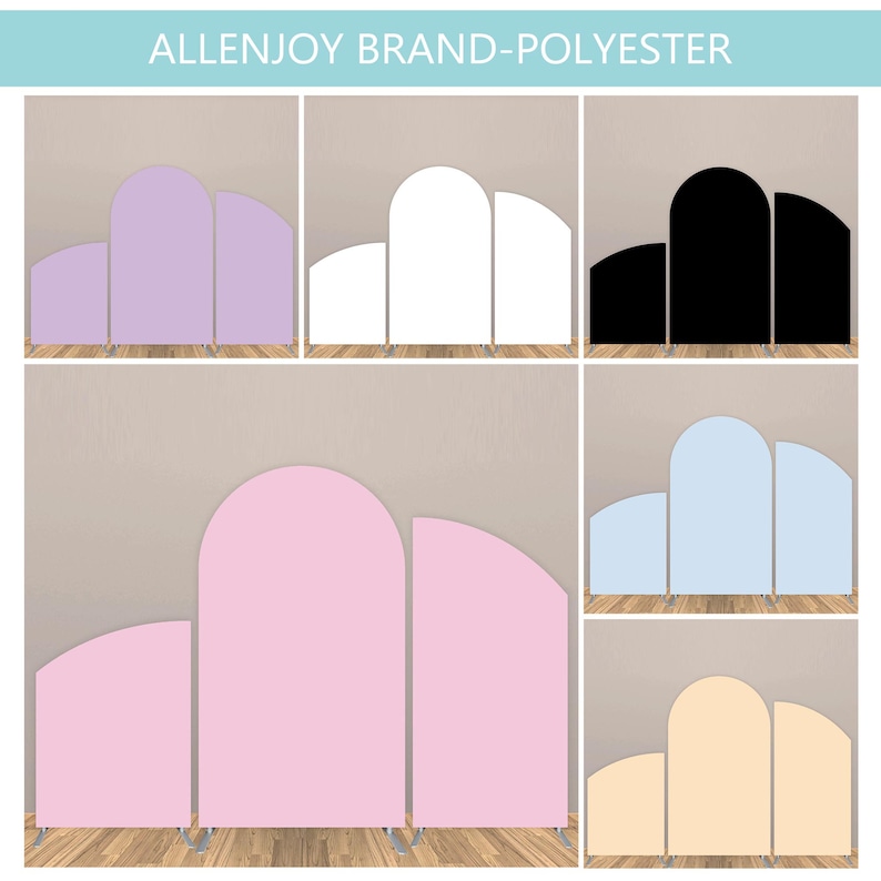 Arch Backdrop Coversolid Color Polyester Arch Coversarched - Etsy
