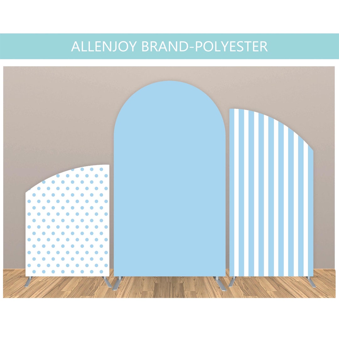Blue Chiara Arch Backdrop, Blue Baby Shower Arch Backdrop, Baby Blue ...