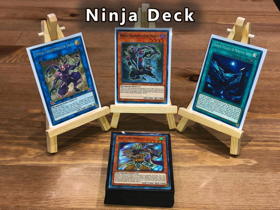 40 Card Custom Yugioh Ninja Deck + Bonus Sleeves & Cards! - Etsy