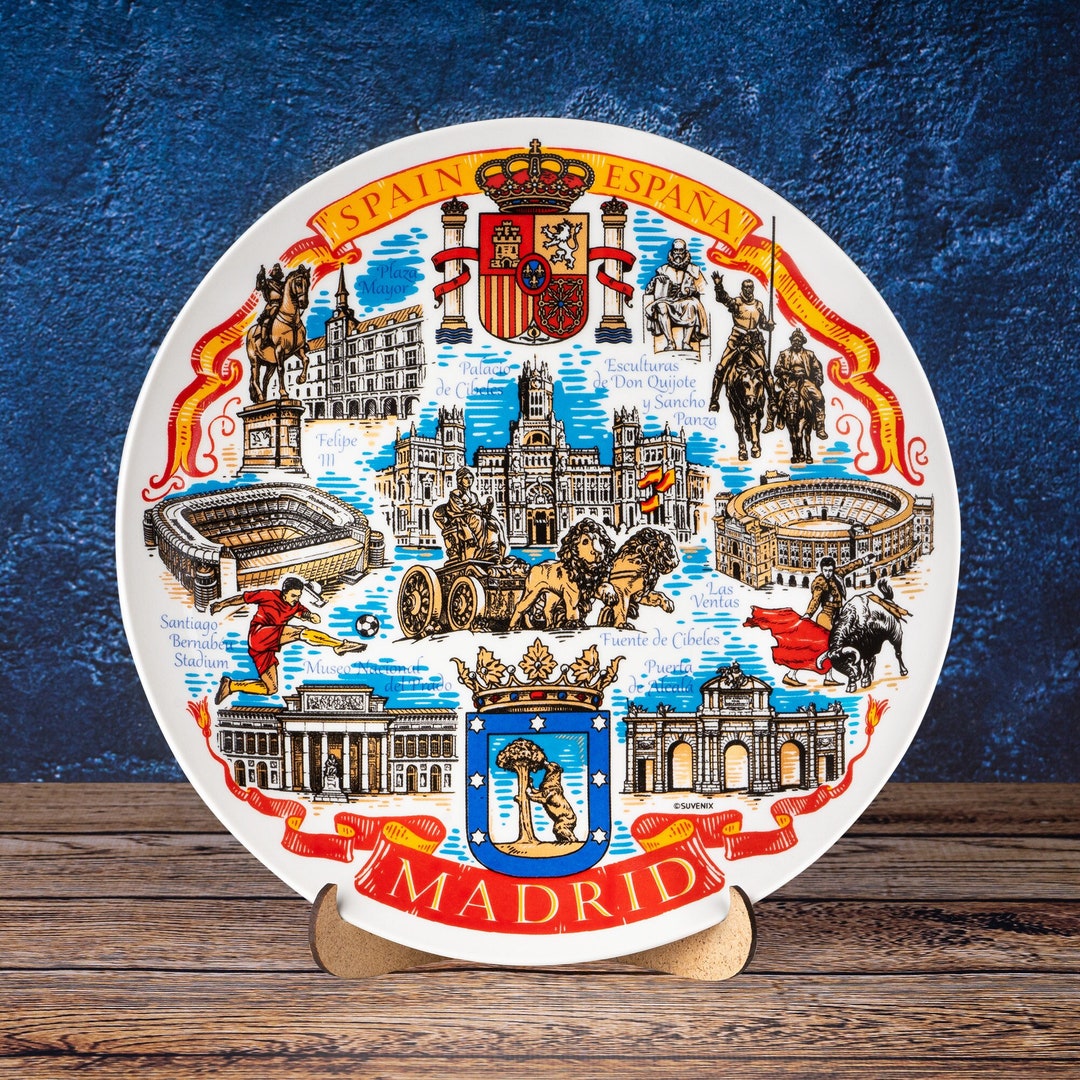 Madrid Souvenir Plate From Spain, Spanish Decorative Plate for Wall ...