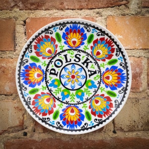 Poland Pattern Plate. Hanging Wall Porcelain Plate 20cm Decorative ...