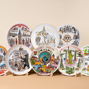 Barcelona Souvenir, Ceramic Wall Plate Spain Gift, Decorative Plates ...