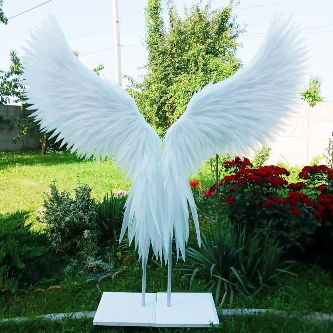 White Angel Wings on a Stand Angel Wings Wall Hanging Party - Etsy