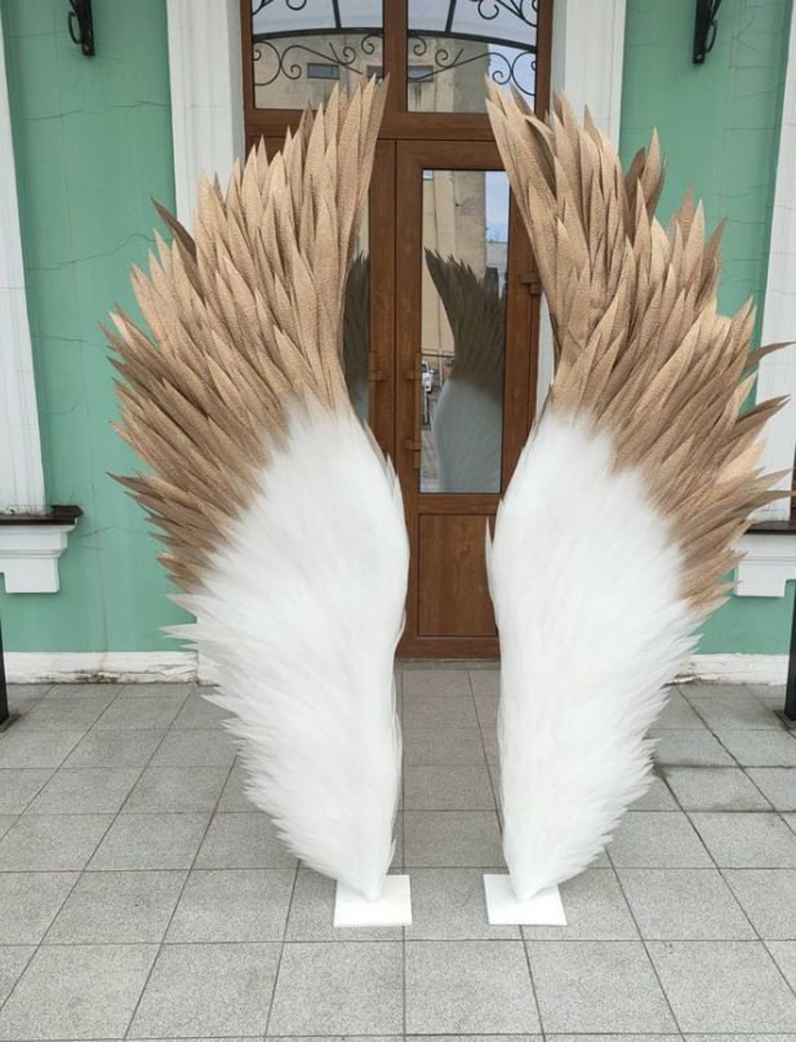Fluffy White Angel Wings Movable Angel Wings for Dance - Etsy