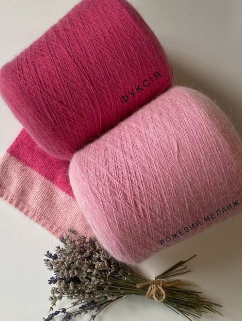 Angora Yarn for Knitting 80% Angora White Angora Fluffy Yarn 100 Gram ...