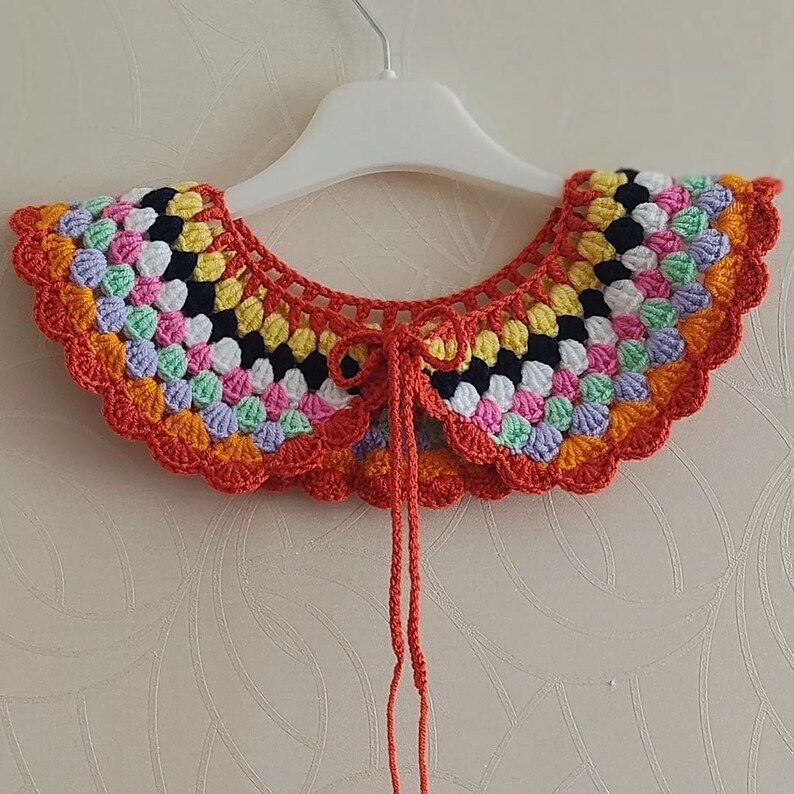 Crochet Lovely Collar, Crochet Baby Collar, Handmade Crochet Collar ...