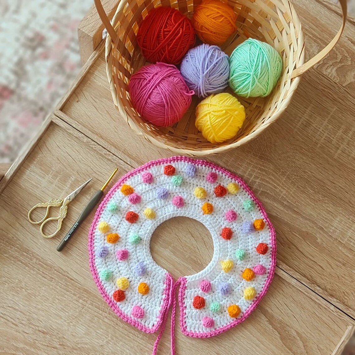 Crochet Collar Baby Collar Bubikragen Baby Crochet Collar Baby - Etsy