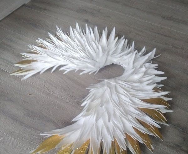 White Gold Angel Wings, Small Angel Wings for Kids, Holiday Costume ...