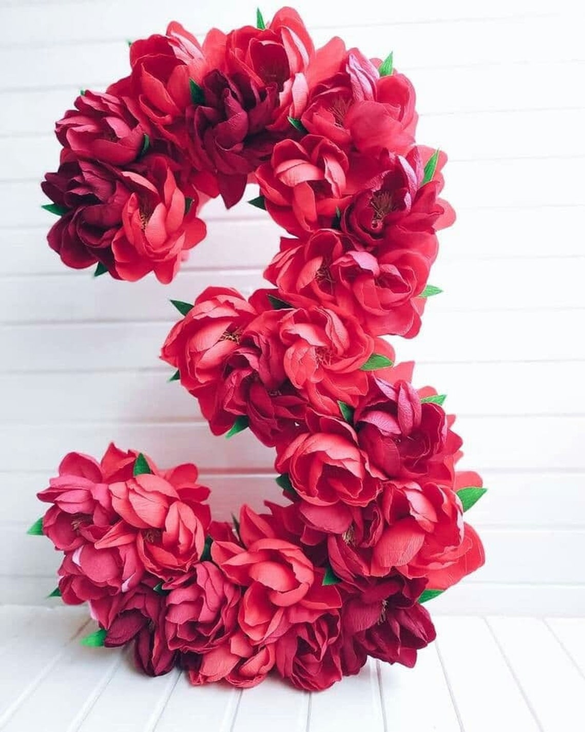 Flower Letters Large Floral Numbers 14 22 36 - Etsy