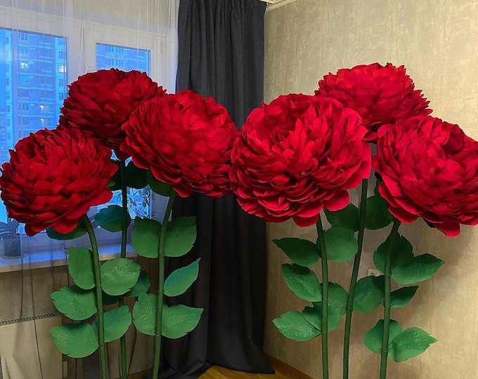Free-standing Giant Paper Flower Window Display - Spring Summer Wedding ...