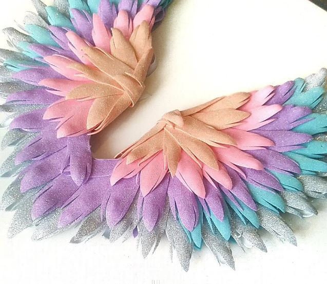 Rainbow White Wings Costume Small Size For Photoshoots Angel Etsy