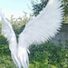 White Angel Wings on a Stand, Angel Wings Wall Hanging, Party Decor ...
