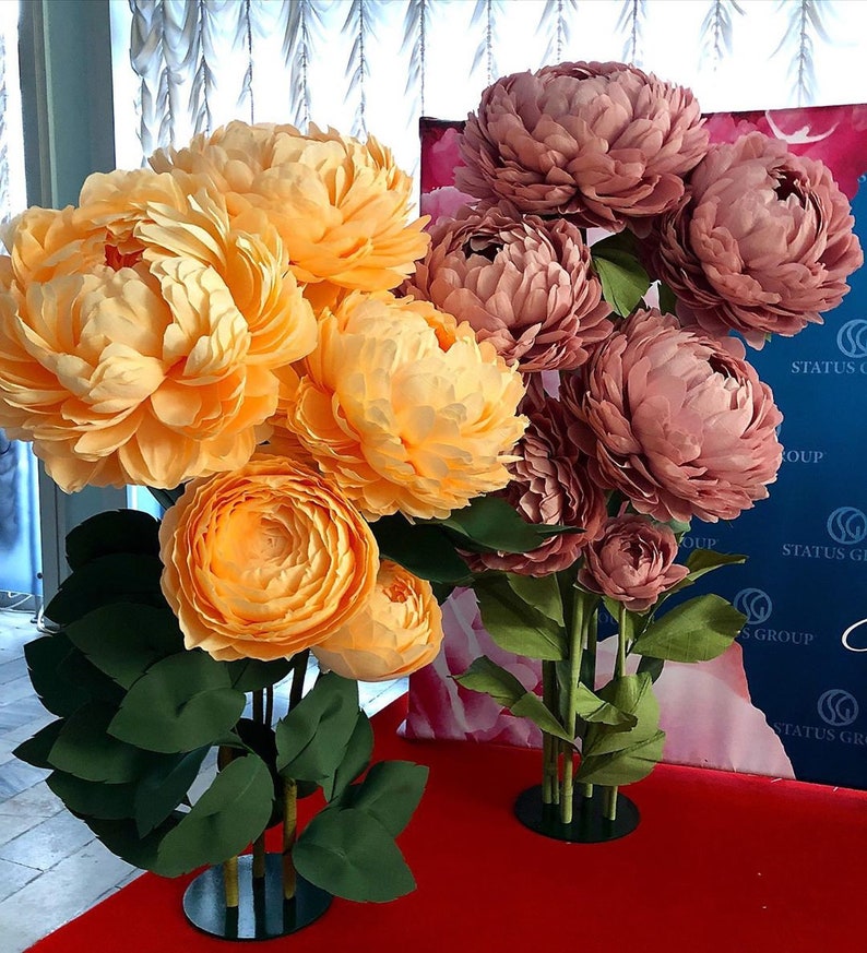 Large Paper Flowers. Giant Paper Flowers. Paper Flowers on the | Etsy