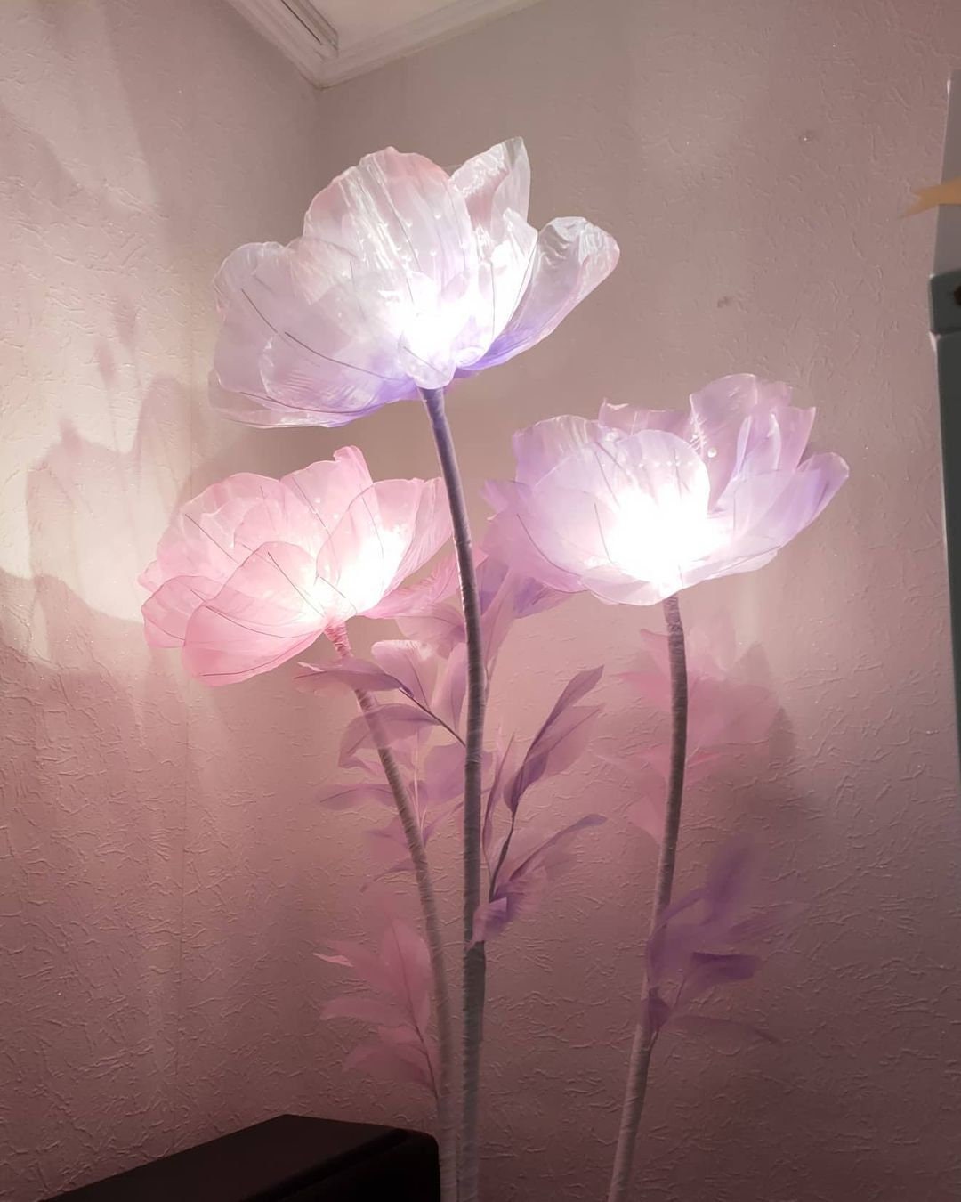 Extra Large Organza Paper Flowers: Spring Decor With Lighting - Etsy