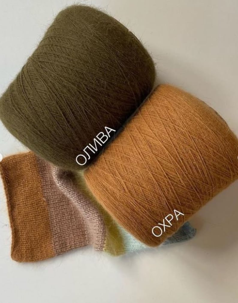 Angora Yarn for Knitting 80% Angora White Angora Fluffy Yarn 100 Gram ...