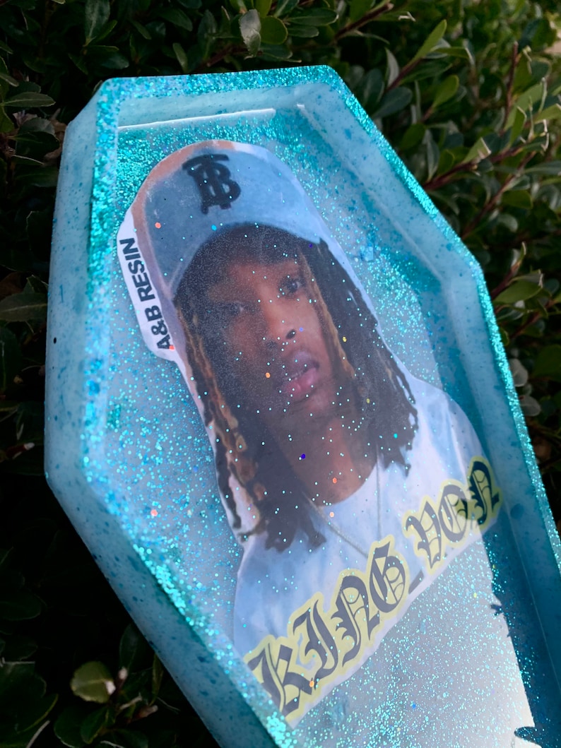 Custom A&B RESIN King Von Coffin Tray comes with 2 vampire | Etsy