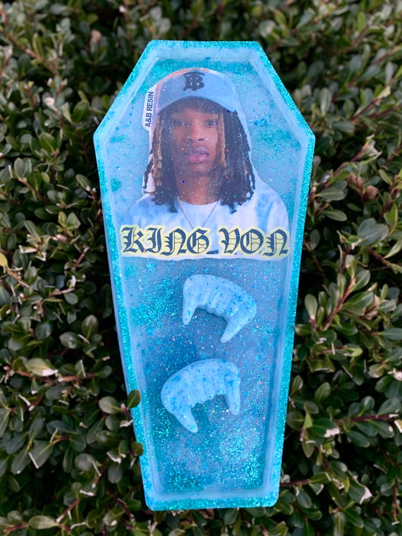 Custom A&B RESIN King Von Coffin Tray comes with 2 vampire | Etsy