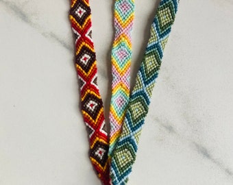 Simple Diamond Handmade Friendship Bracelets - Etsy