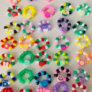 Beaded/kandi Rings - Etsy