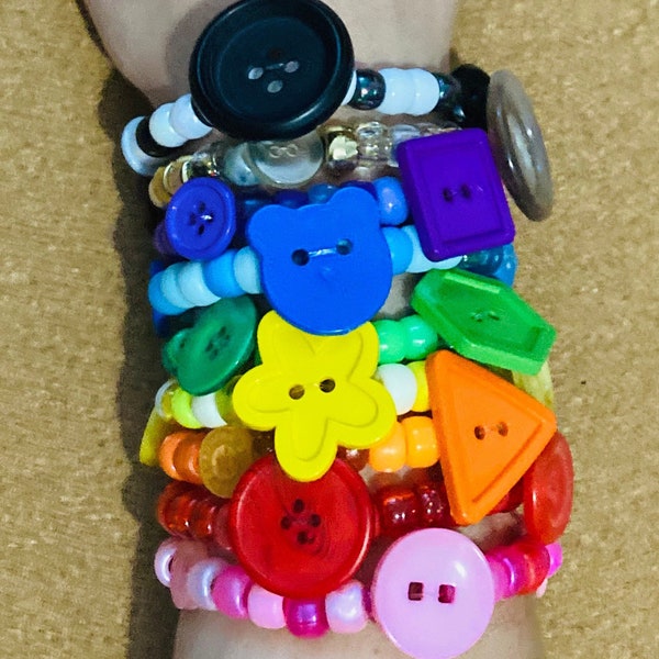 Button Bracelets - Etsy