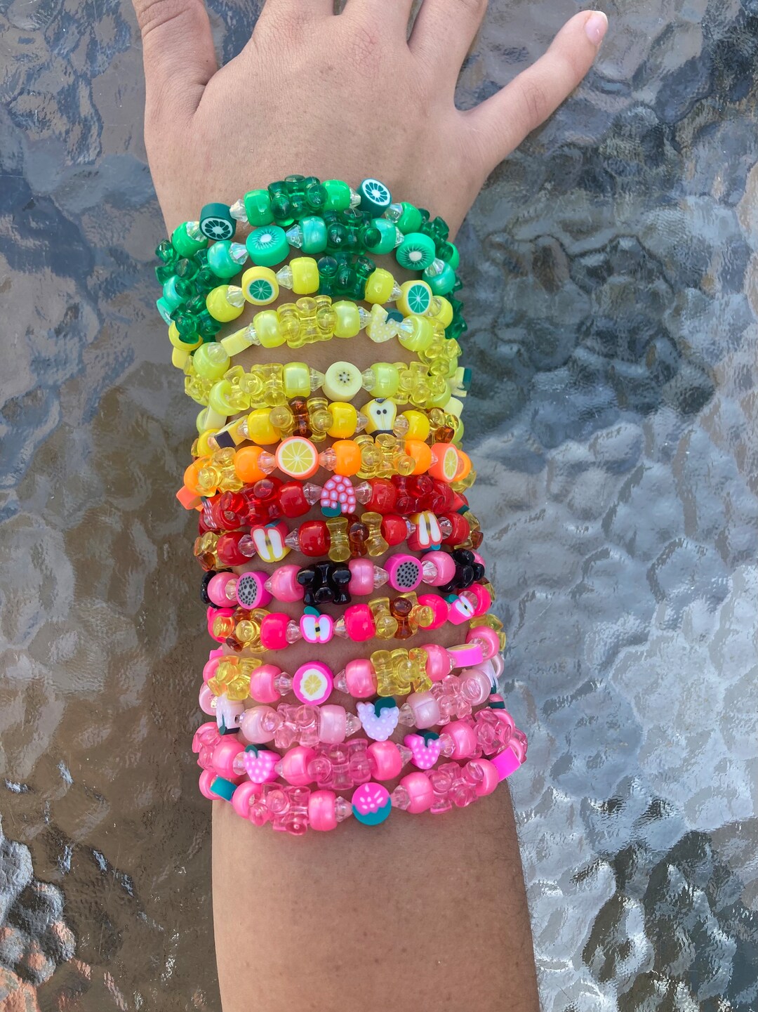 Fruit Beaded/kandi Bracelets - Etsy
