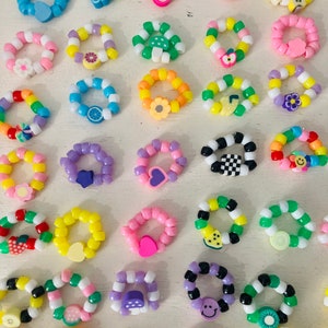 Beaded/kandi Rings - Etsy