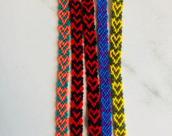 CUSTOMIZABLE Braided Friendship Bracelet Thread Bracelet & Anklet Woven ...