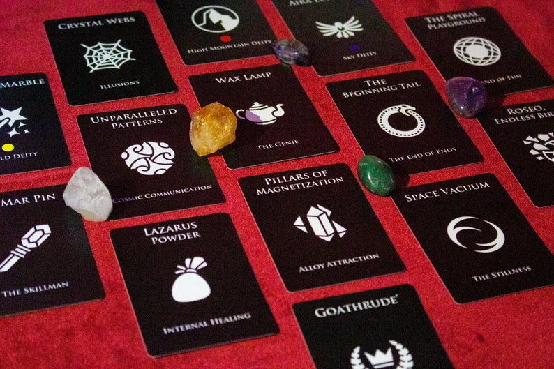 Genie Oracle Deck (poker Size) and Book Set - Etsy
