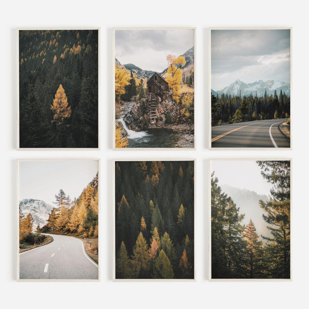 Rustic Colorado Print Set of 6, Autumn Gallery Wall, Nature Photography ...