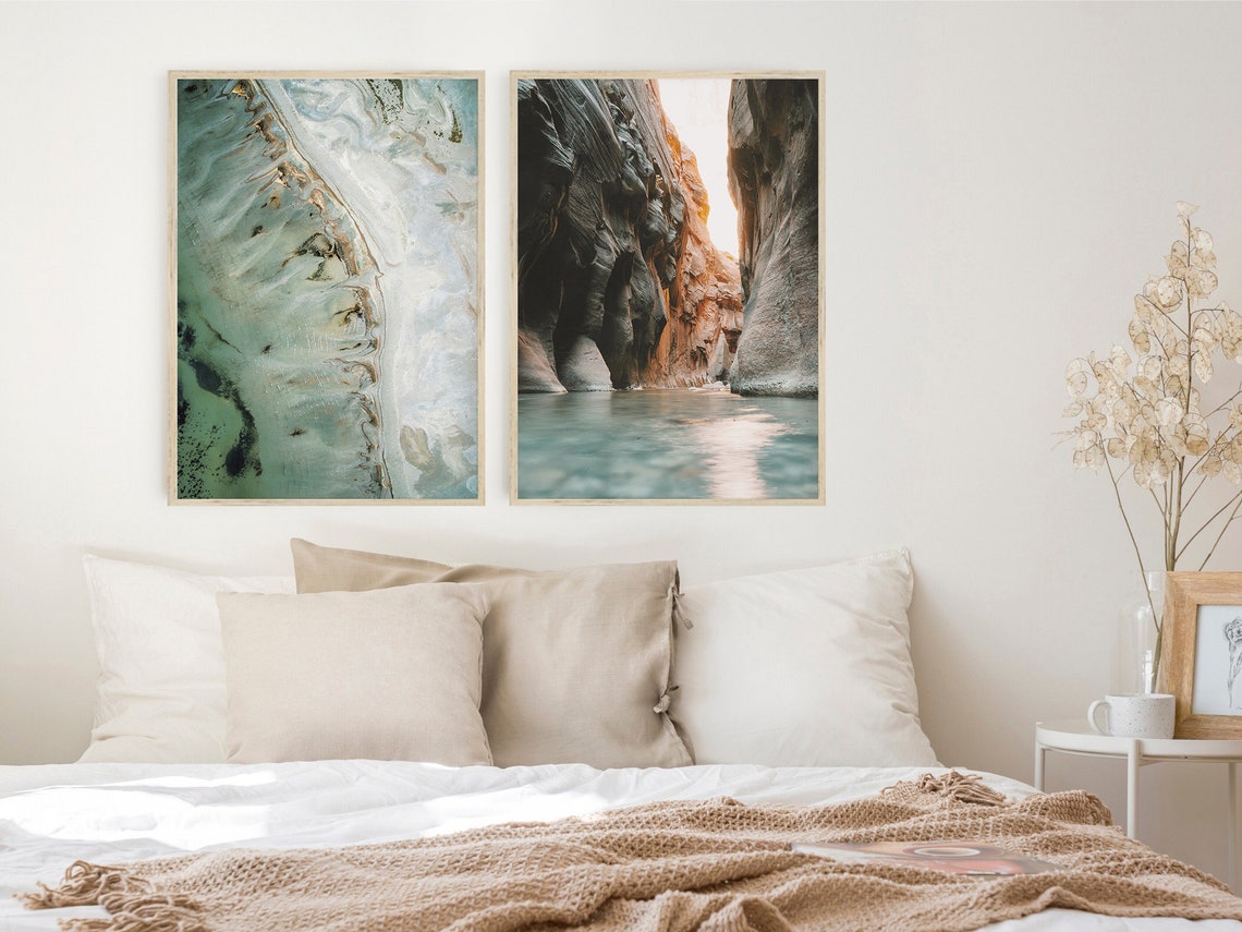 Salt Lake City Print Set Utah Wall Art Great Salt Lake | Etsy