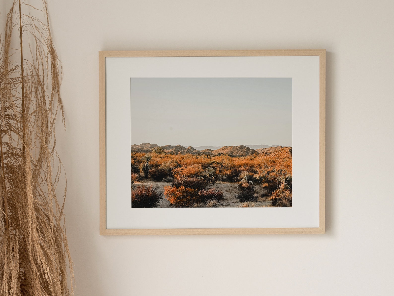 Boho Desert Wall Art, California Landscape, Sunset Desert Print, Boho ...