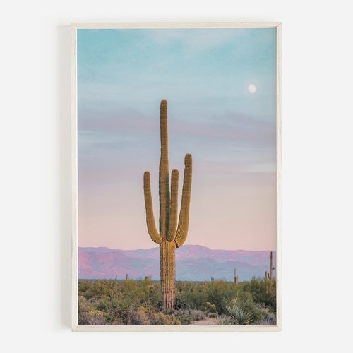 Desert Cactus Print Saguaro Wall Art Arizona Saguaro Print - Etsy