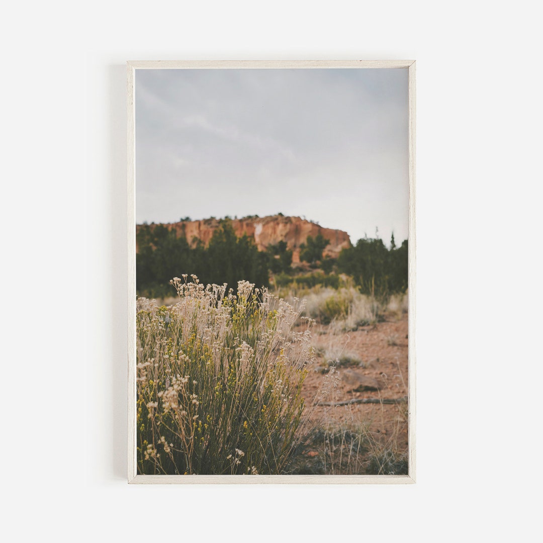 Sagebrush Desert, New Mexico Desert Poster, Sagebrush Scenery, Rustic ...
