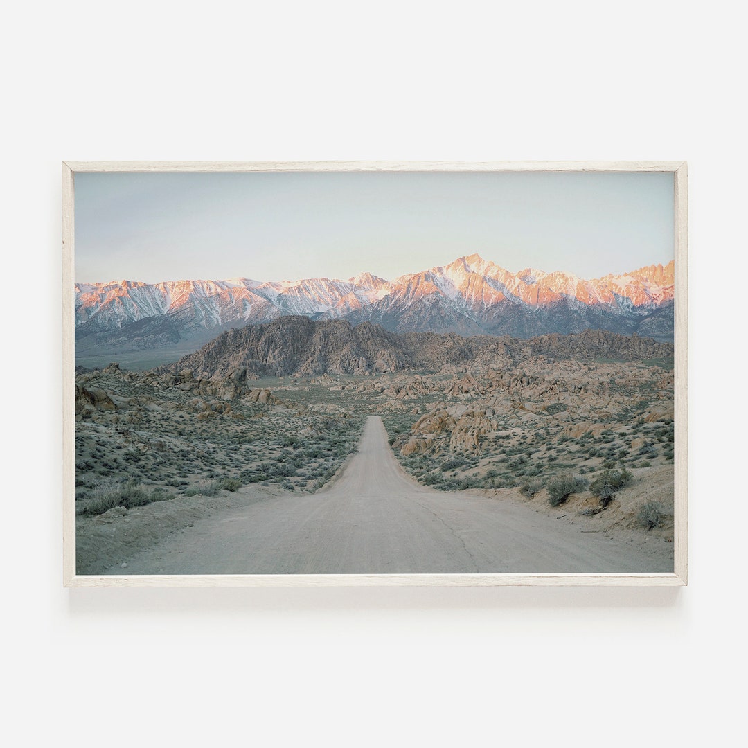 Alabama Hills Mountain Range, California Desert Print, Sierra Nevada ...