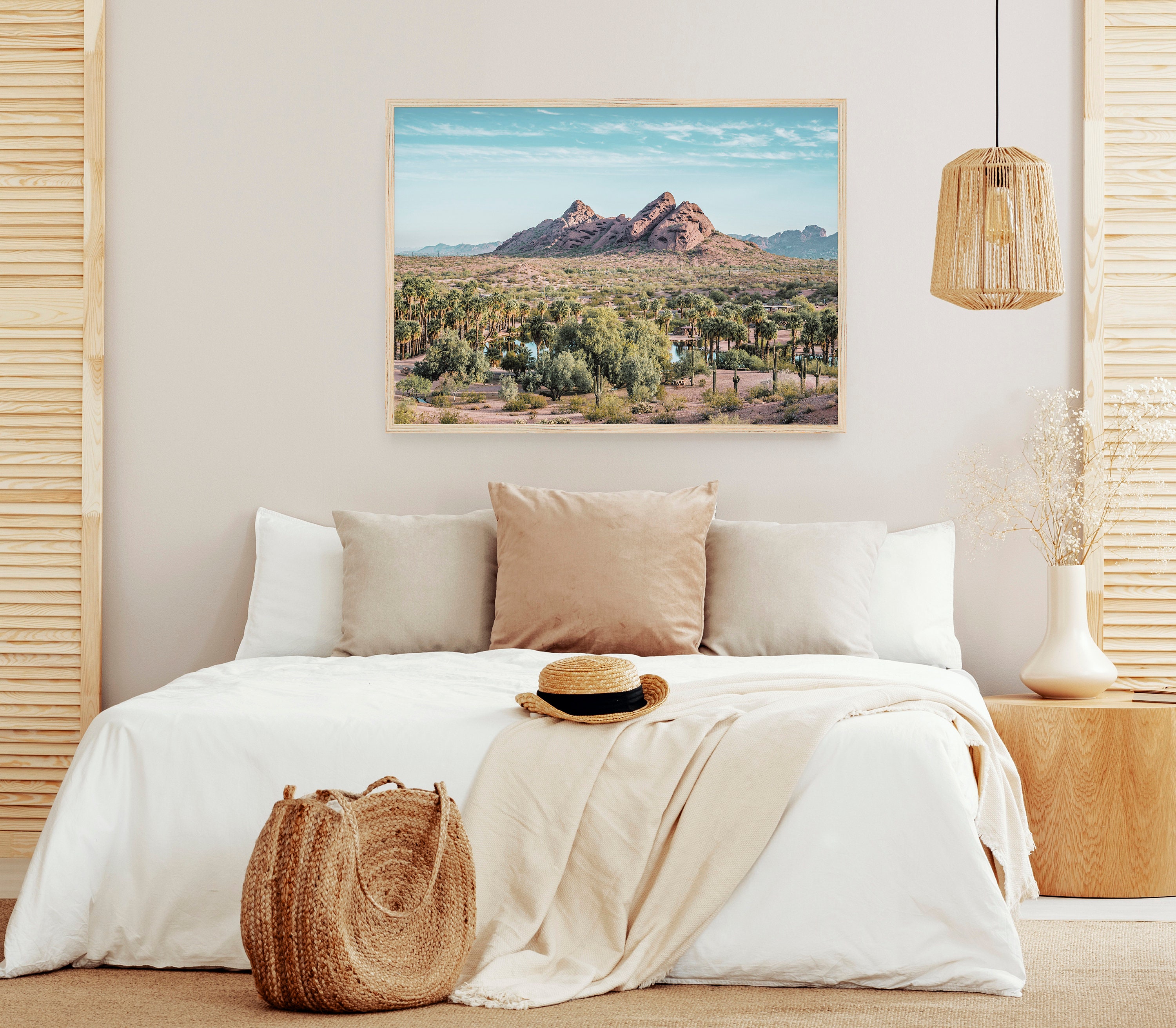 Phoenix Papago Park, Arizona Desert, Phoenix Wall Art, Aerial Desert ...