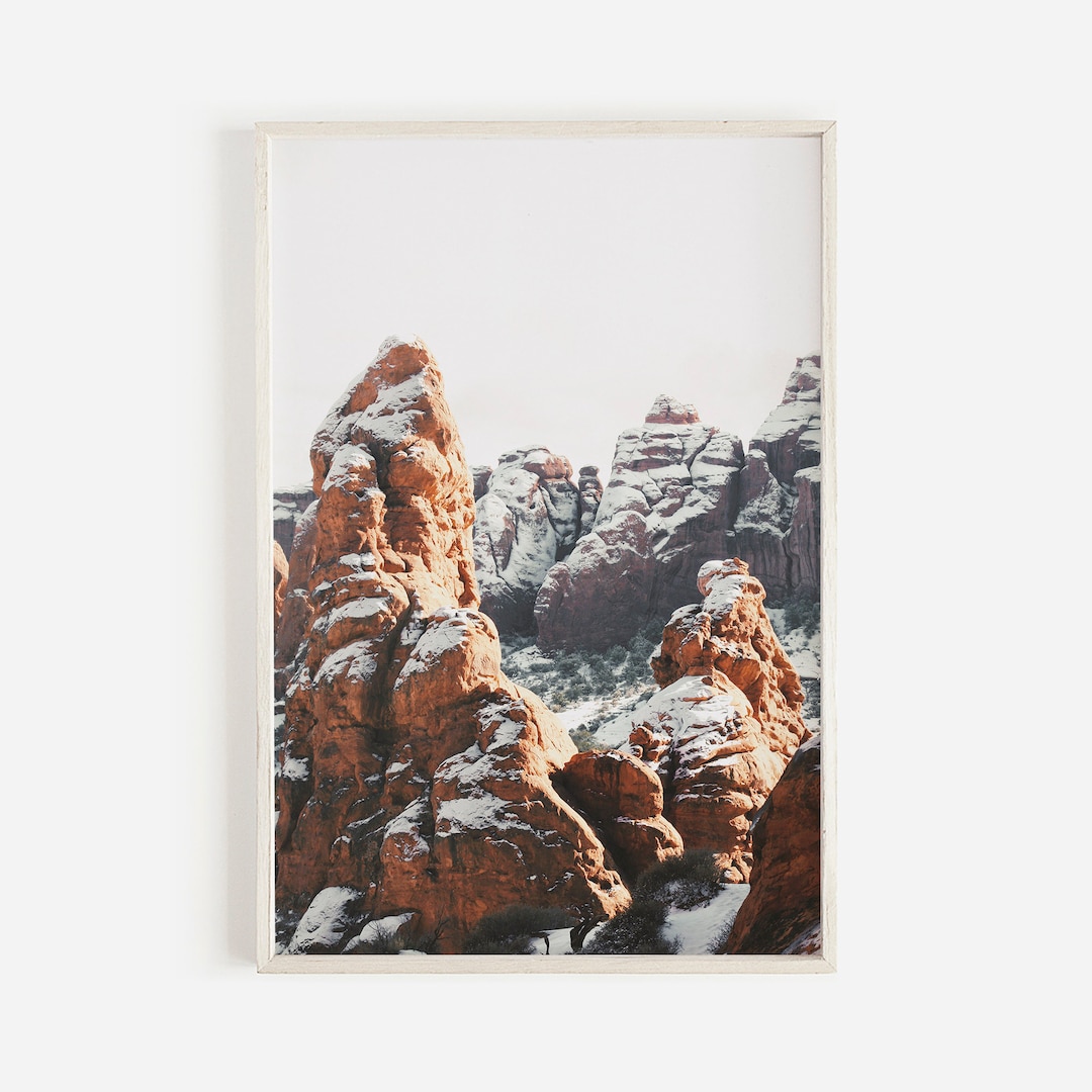 Snow Covered Red Rocks, Southern Utah in Snow, Red Rock Country, Utah ...