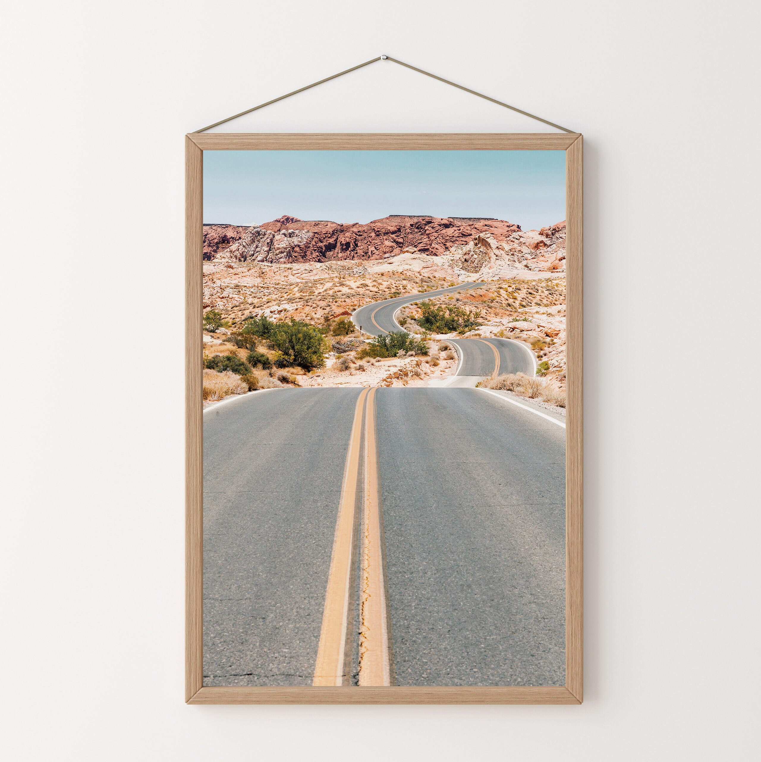 Desert Winding Road, Road Trip Wall Art, New Mexico Travel Photo ...