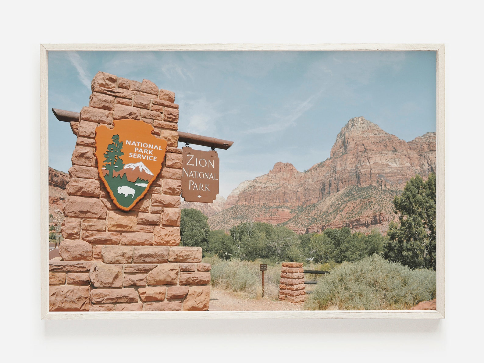 Zion National Park Welcome To Zion Sign Zion Printable Art | Etsy