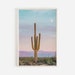 Arizona Cactus Sunset, Desert Landscape, Arizona Desert Wall Art ...