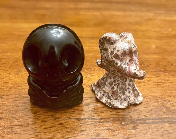 Black Obsidian Full Body Jack Skellington With Leopard Skin - Etsy