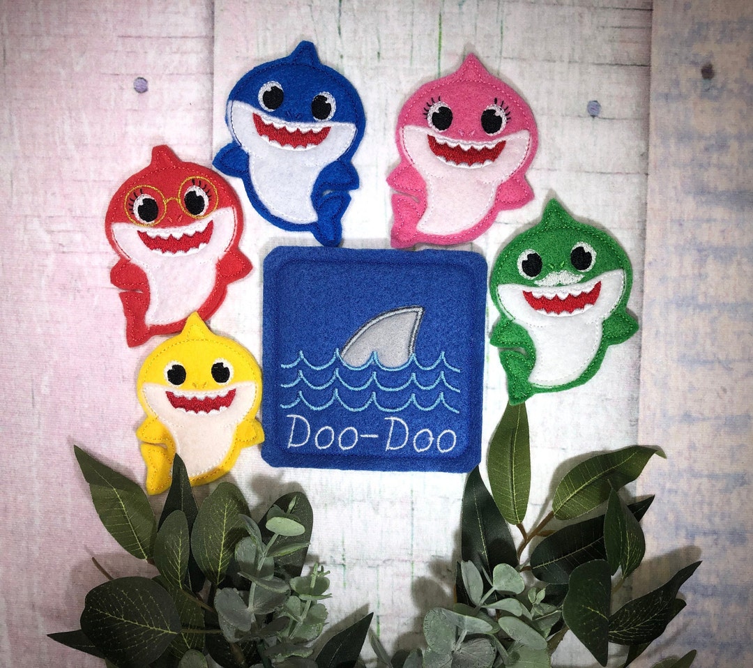 Baby Shark Inspired, Finger Puppets, Pretend Play, Felt/flannel Board ...