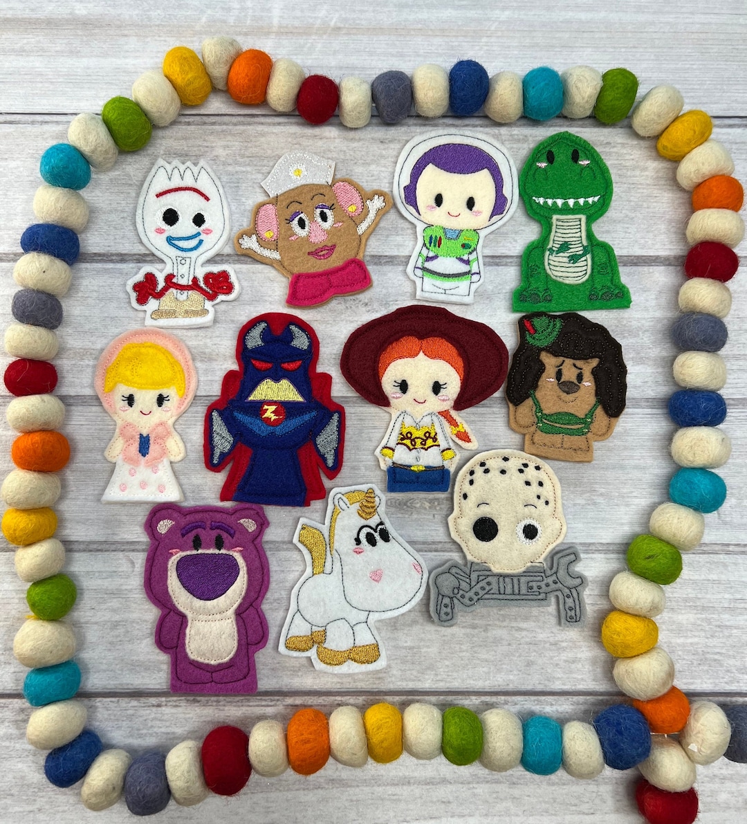 Toy Story Inspired -set 1, Finger Puppets, Pretend Play, Felt/flannel ...