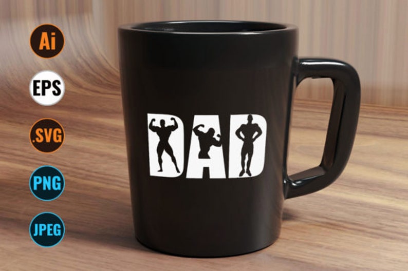 Strong Gym Dad Father's Day SVG / Free Commercial Use / Cut Files for ...