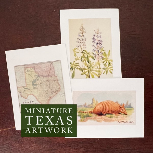Texas Vintage Map - Etsy