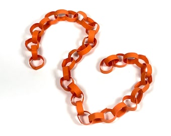 Miniature Orange and Black Paper Chain for Dollhouse Halloween ...